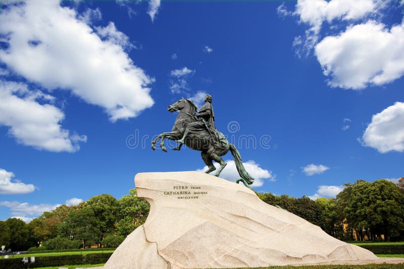 The Statue of the Bronze Horseman Stock Photo - Image of horseman ...