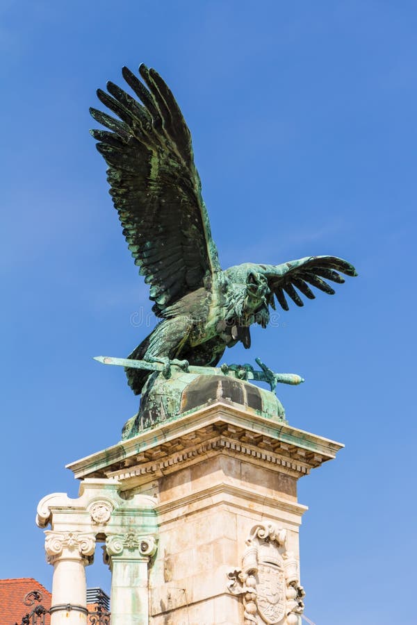 Statue at Buda Castle stock photo. Image of national - 100965224