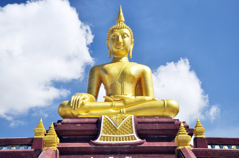 Giant Sleeping Buddha (100 Mt.), Bago, Myanmar. Stock Image - Image of ...
