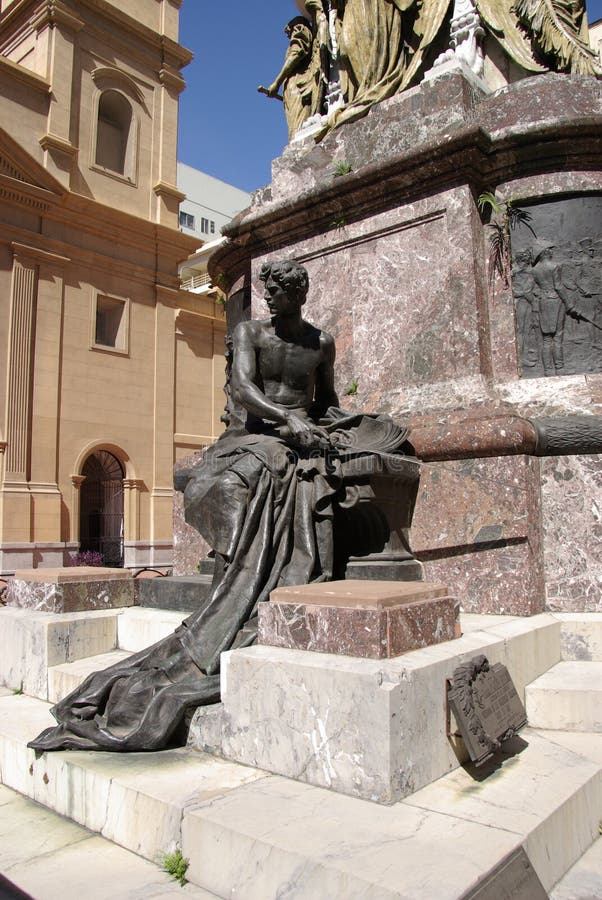 Statue in Buenos Aires, Argentinien Stockfoto - Bild von katholisch ...