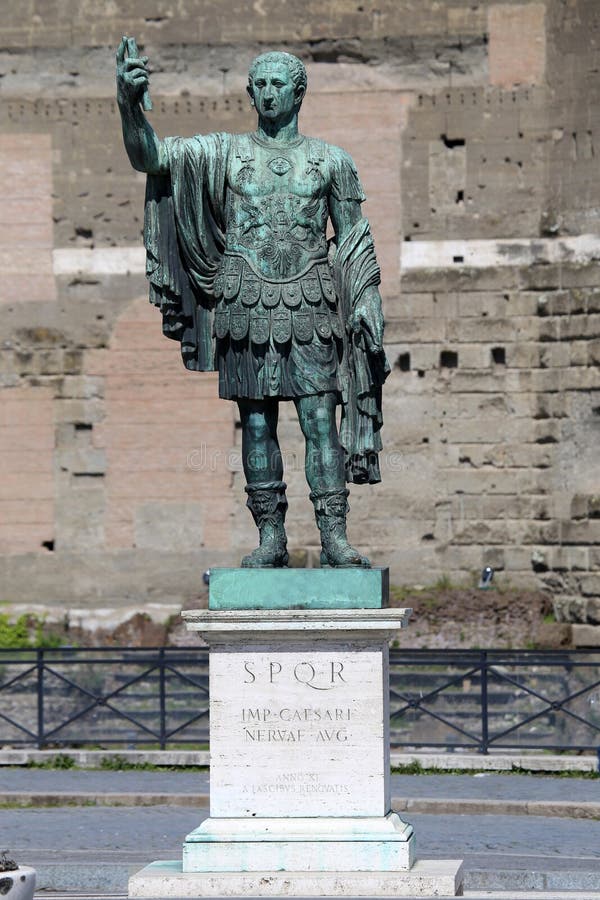 PATER De CAESAR Augustus PATRIAE De Statue, Rome, Italie Photo stock ...