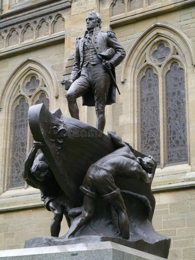 Statue of Captain Matthew Flinders Stock Photo - Image of memorial ...