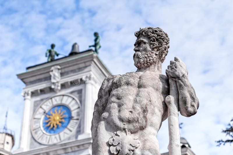 Statue of the 16 Century. Statue of Hercules Stock Photo - Image of ...