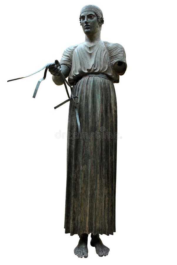 The Statue of the Charioteer Stock Photo - Image of athlete, sculpture ...