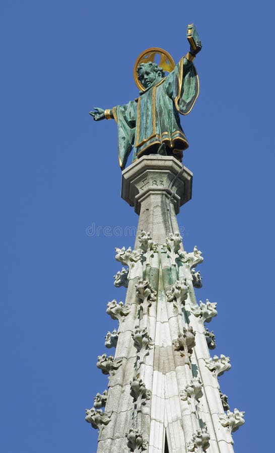 The Statue of the Child of Munich in Bavaria Stock Photo - Image of ...