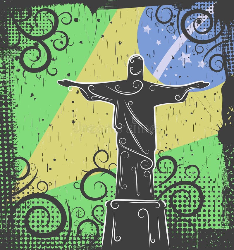 Statue of Christ the Redeemer Background Editorial Photo - Illustration ...