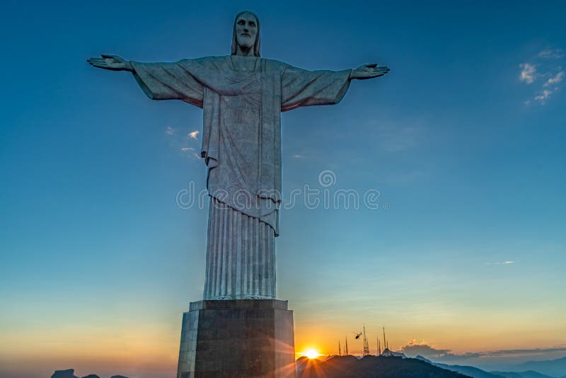 Statue of Christ the Redeemer in Rio De Janeiro, Brazil Editorial Stock ...