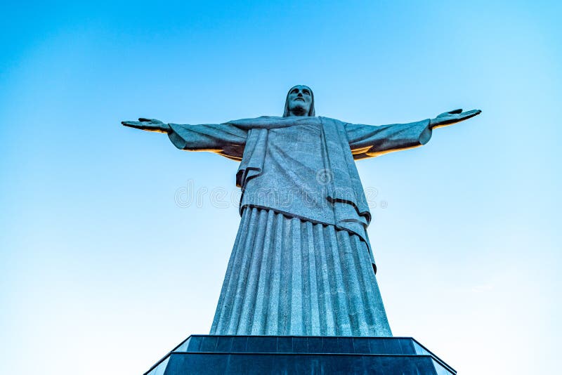 Statue of Christ the Redeemer in Rio De Janeiro, Brazil Editorial Photo ...