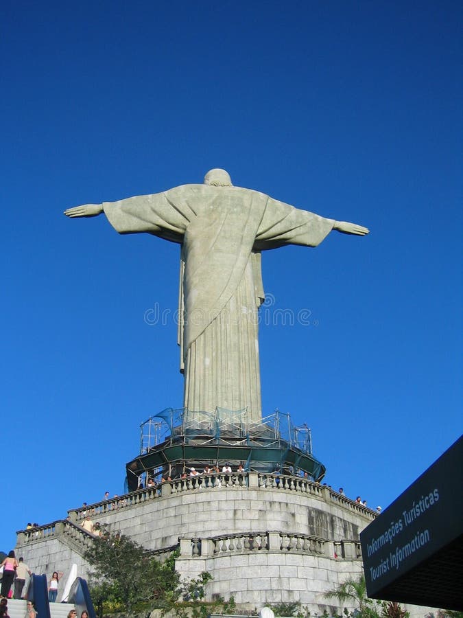 Christ the Redeemer Statue on the Top of a Mountain, Rio De Janeiro ...
