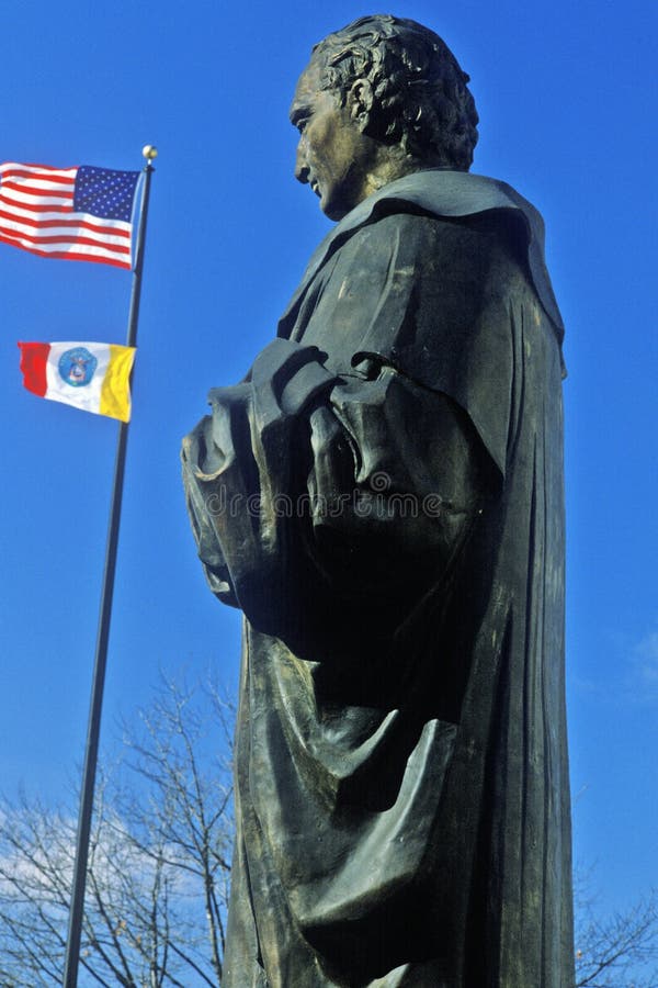 Statue of Christopher Columbus Statue, Columbus, OH Stock Image - Image ...