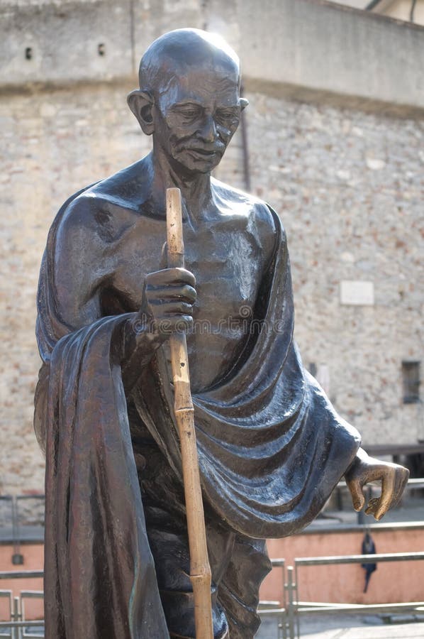 Statue of Ghandi editorial stock image. Image of greece - 164471859
