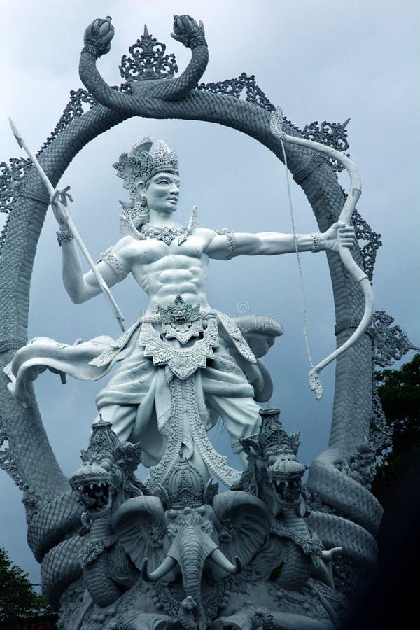 Arjuna Statue Mahabharata Ubud Bali Stock Photos - Free & Royalty-Free ...