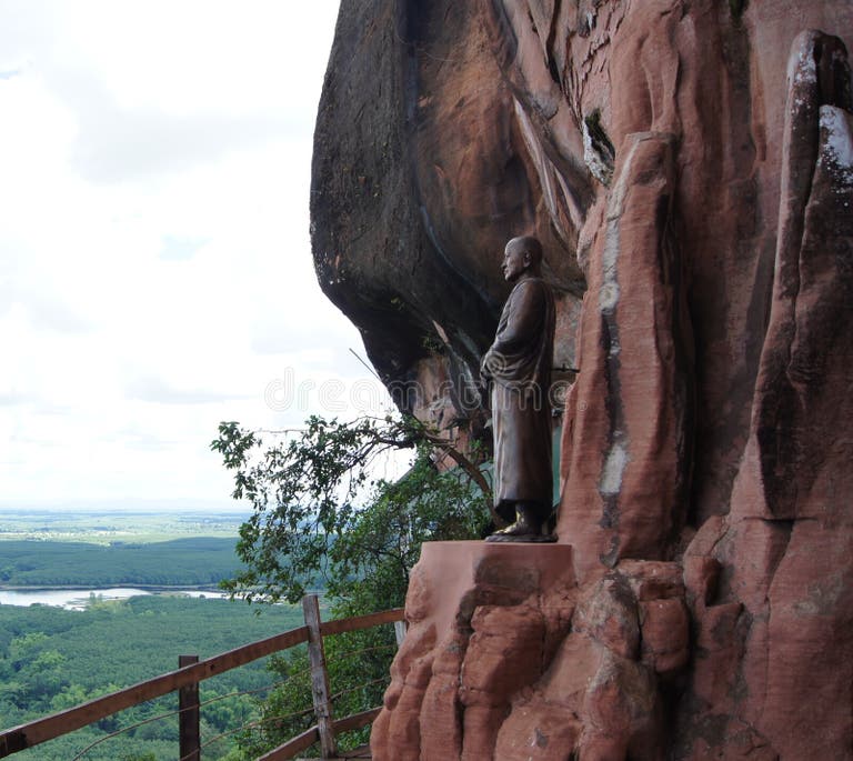 Statue in the cliff. stock image. Image of stone, statue - 81675777