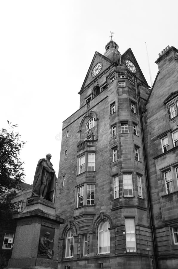 Statue and Clock Tower stock photo. Image of exterior - 99297678