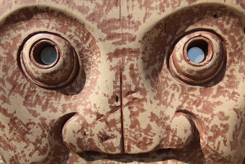 Statue with Coin in the Eye Stock Photo - Image of design, handmade ...