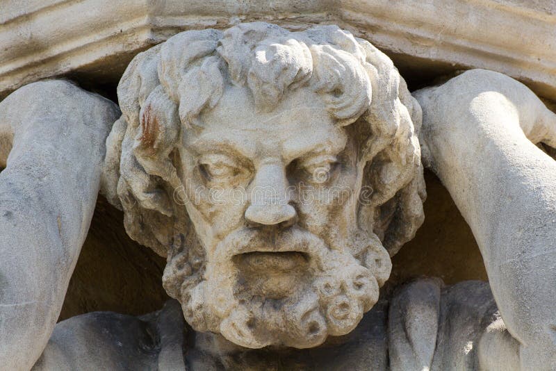 Statue of Corgon in Nitra, Slovakia Stock Photo - Image of landmarks ...