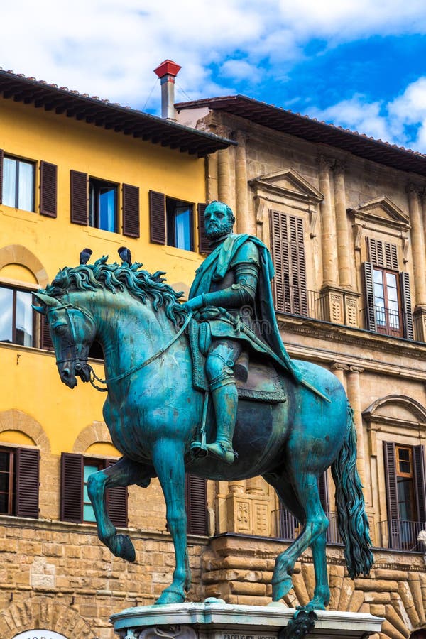 Statue of Cosimo I De Medici in Florence Stock Image - Image of cosimo ...