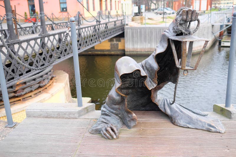Statue Creeping Ghost Klaipeda Stock Photos - Free & Royalty-Free Stock ...
