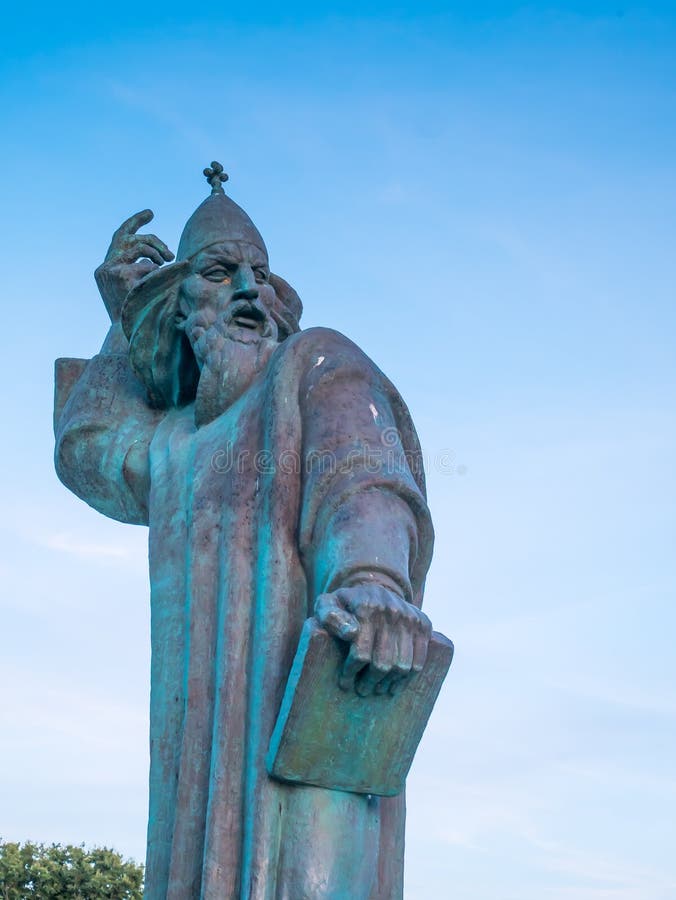 Statue of Croatian Grgur Ninski, Nin Croatia Stock Image - Image of ...