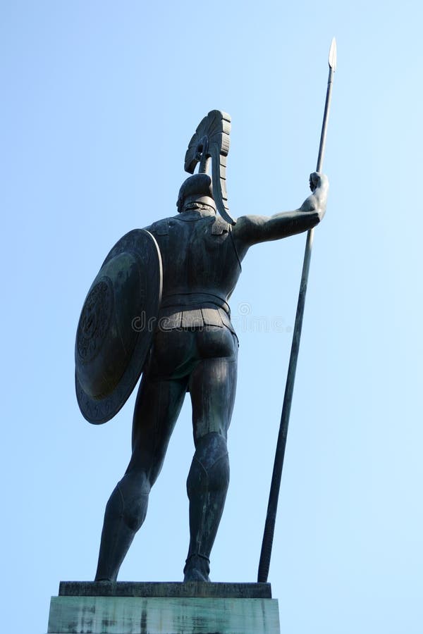 Statue d'Achilles photo stock. Image du culture, monument - 125554684