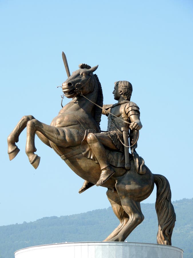 Statue D'Alexandre Le Grand Image stock - Image du fond, clear: 41205981