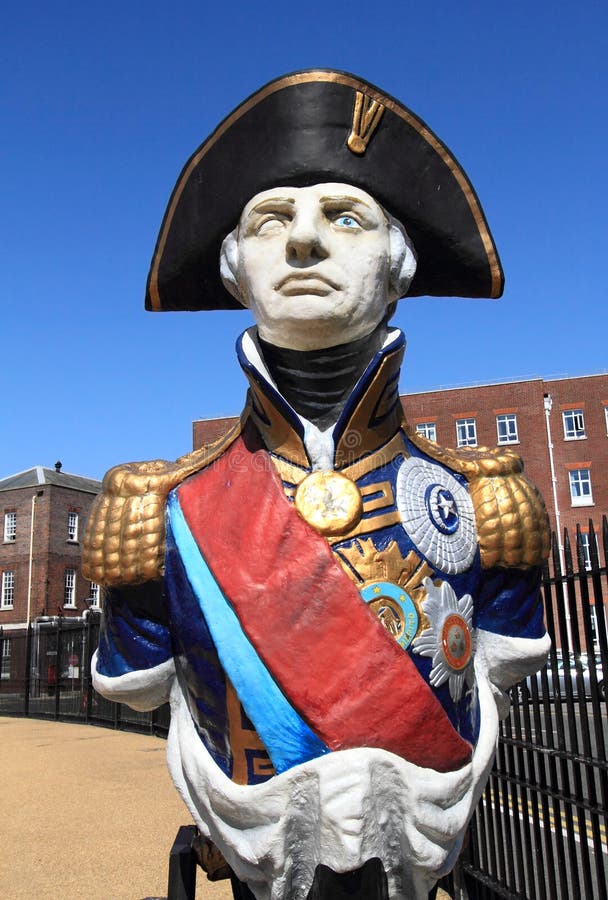 Une Statue D'amiral Horatio Nelson Image stock - Image du vicomte ...