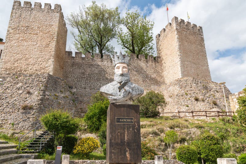 Statue of D. Sancho I in Front of Torres Novas Castle in Sines ... Statue of D. Sancho I in Front of Torres Novas Castle in Sines ...