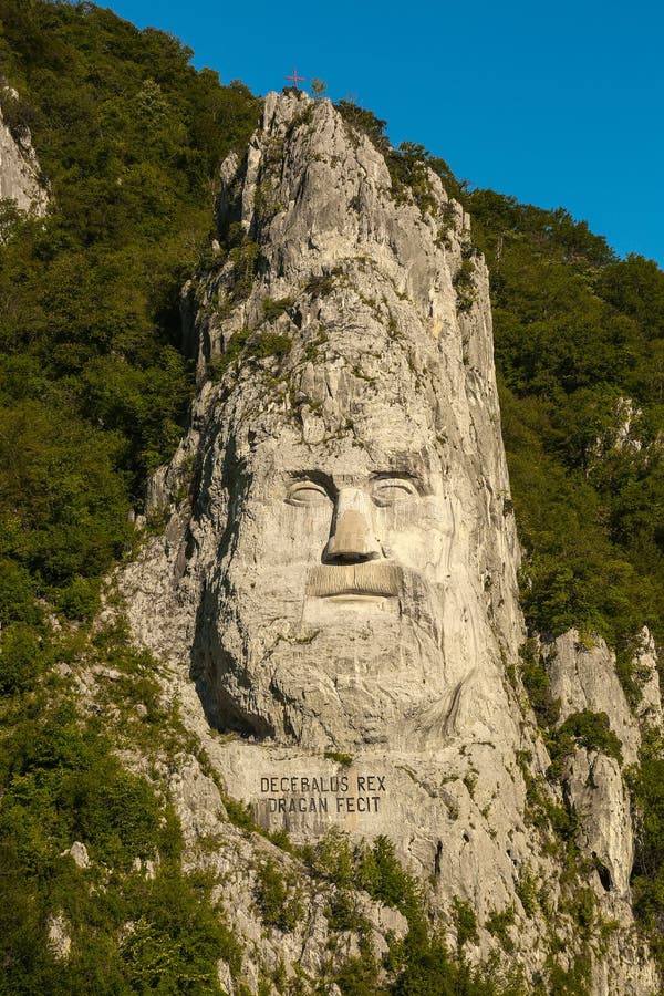 The Statue of Dacian King Decebalus Stock Image - Image of orsova ...