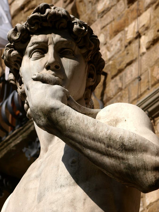 David Statue in Florence stock image. Image of david, face - 6338467
