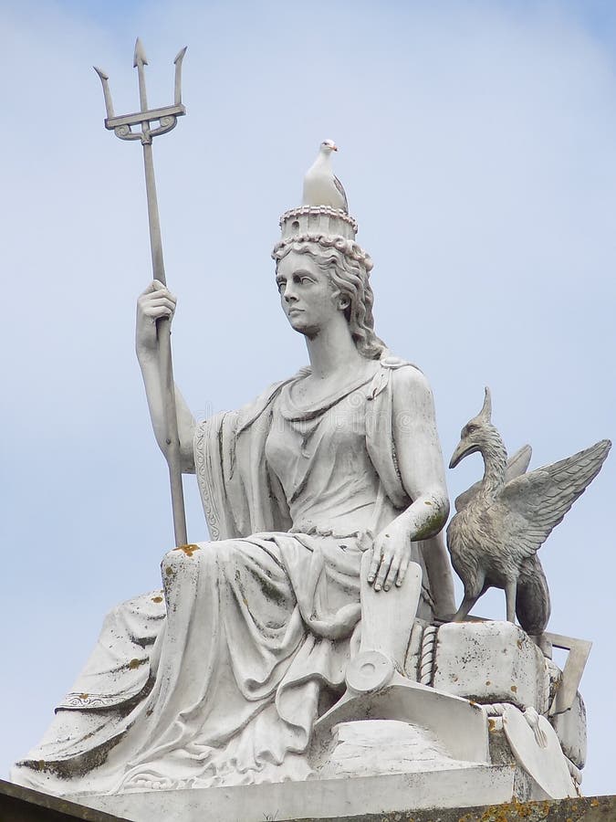 Statue De Britannia à Londres, Angleterre, Prise Sur 18 03 2014 Image ...