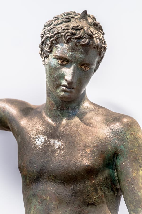 Statue De Bronze Du Grec Ancien D'hommes Image éditorial - Image du ...