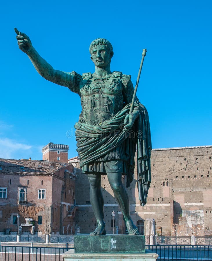PATER De CAESAR Augustus PATRIAE De Statue, Rome, Italie Photo stock ...
