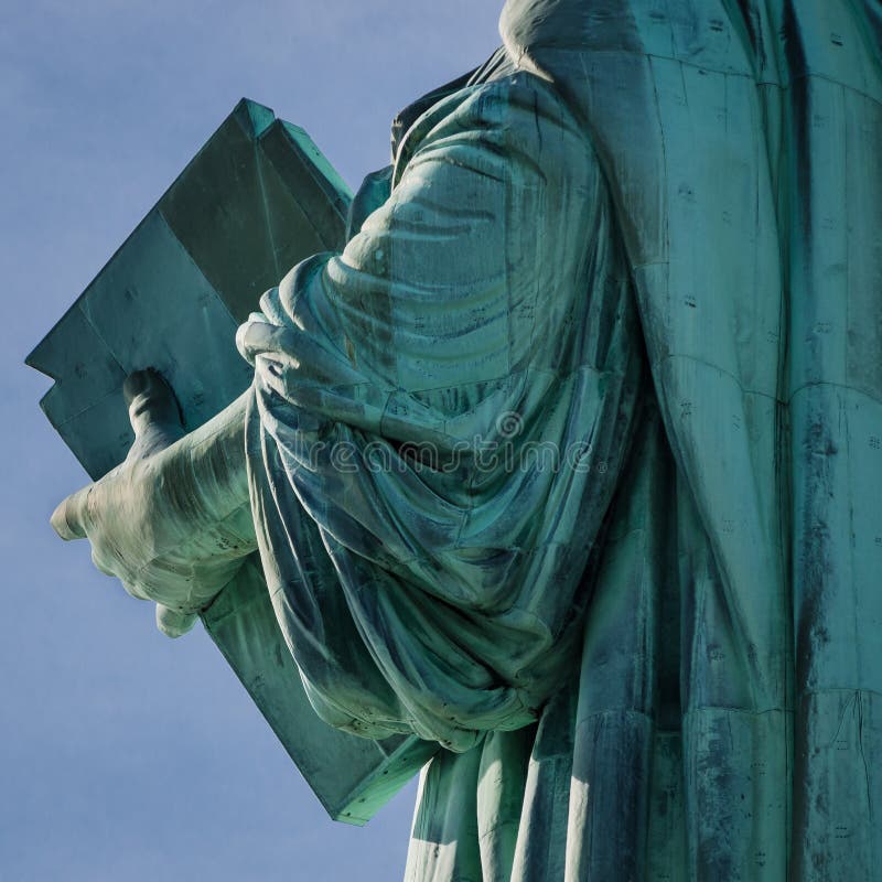 Statue De La Liberté, Tablette Photo stock - Image du bleu, cuivre ...