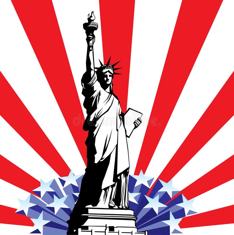 Statue de la liberté illustration stock. Illustration du architecture ...