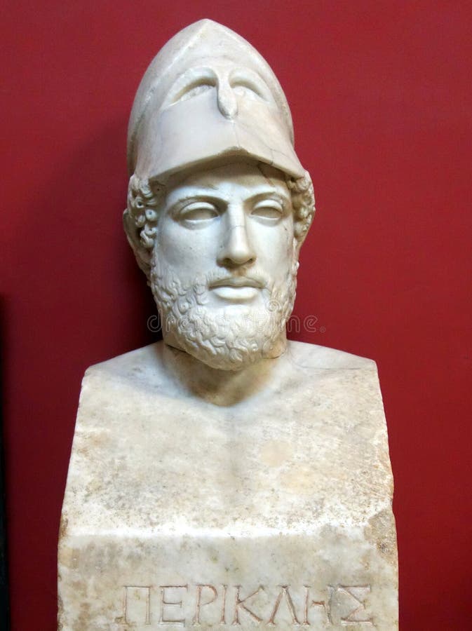 Buste de Pericles photographie éditorial. Image du histoire - 45126192