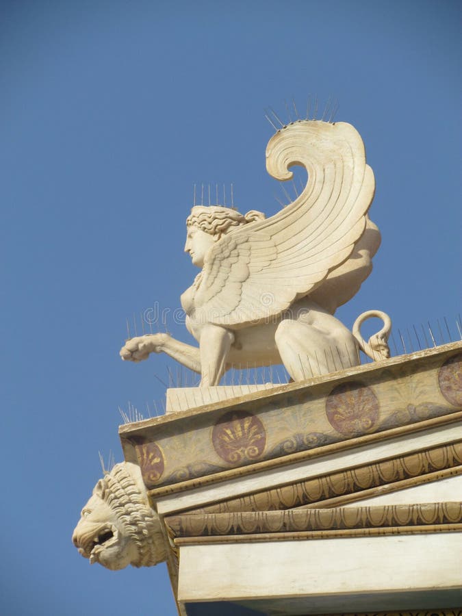 Sphinx grec (frontal) photo stock. Image du sphinx, allemagne - 57514178