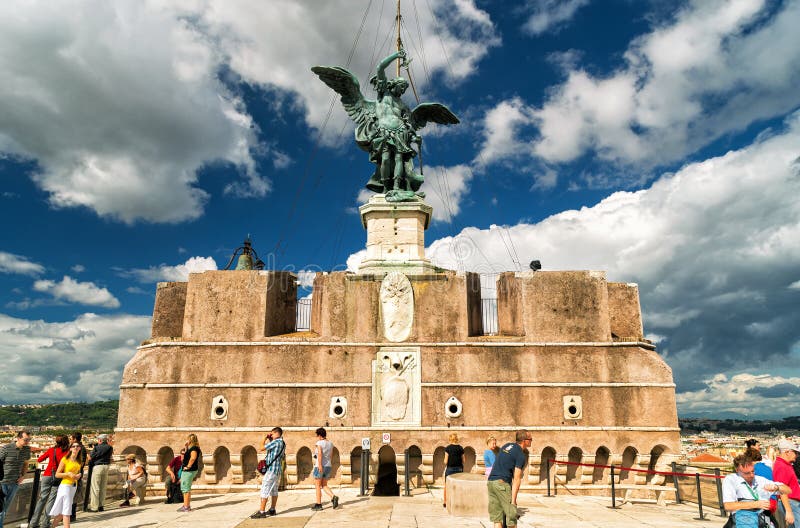 Statue De Michael De Saint, Castel Sant'Angelo, Rome Photo stock ...