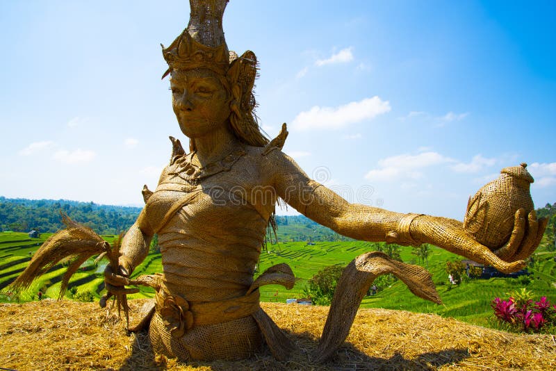 The Statue of Dewi Sri stock photo. Image of dewi, face - 179706536