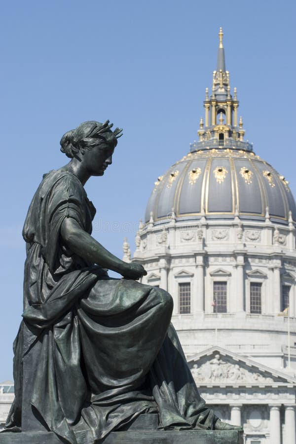 Statue with dome portrait stock image. Image of architecture - 2574905