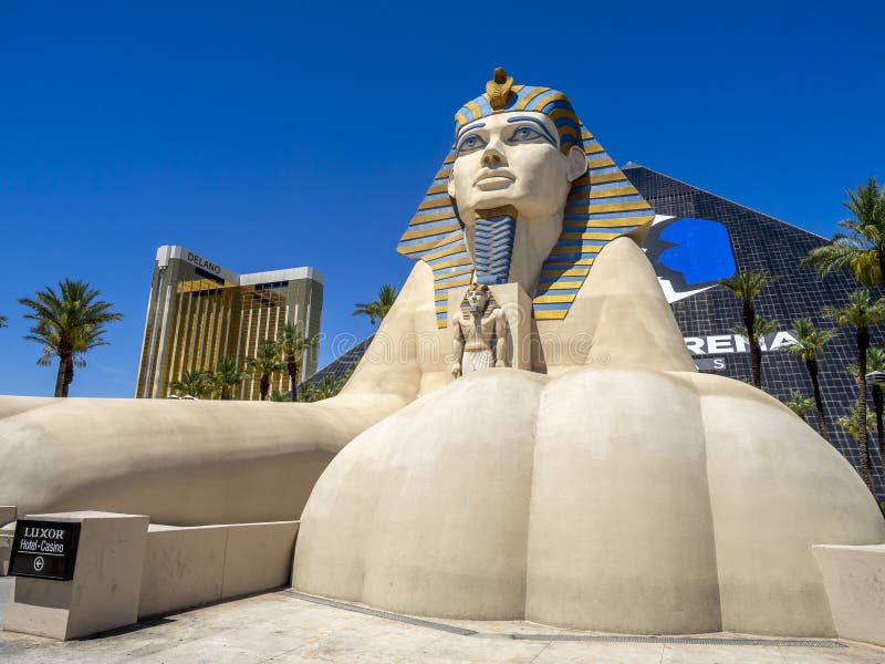 Statue Du Sphinx, Louxor, Las Vegas Photo éditorial - Image du repère ...