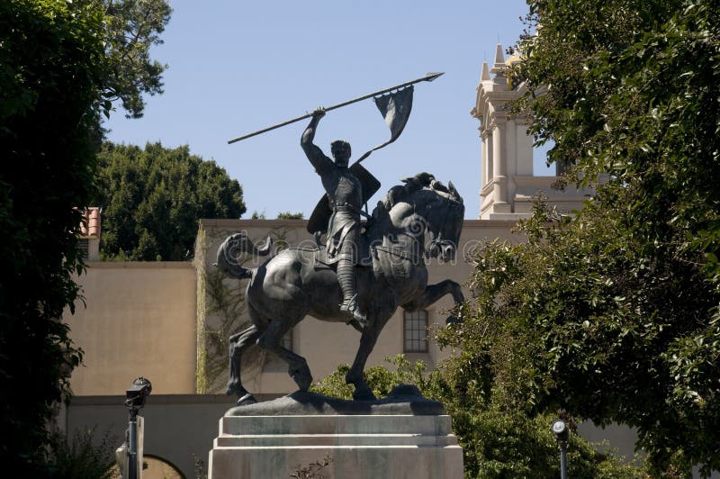 El Cid-Statue Im Balboa-Park, San Diego Stockfoto - Bild von anna ...