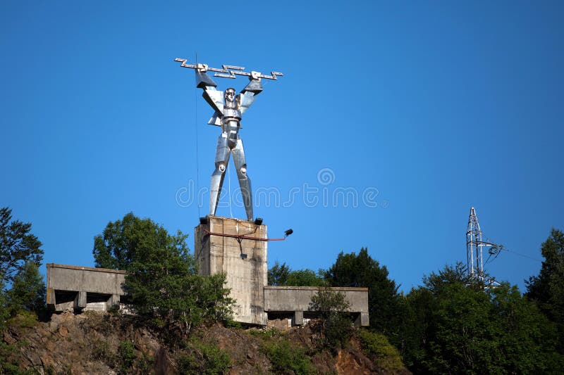 Statue of Electricity stock image. Image of construction - 21112291