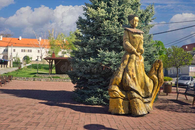 Statue of Elizabeth the Bathory in Cachtice Village Stock Photo - Image ... Statue of Elizabeth the Bathory in Cachtice Village Stock Photo - Image ...