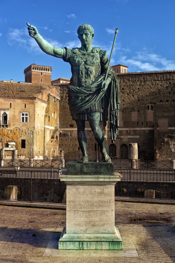 Statue Emperor Augustus Rome Stock Image - Image of italy, europe: 64810583