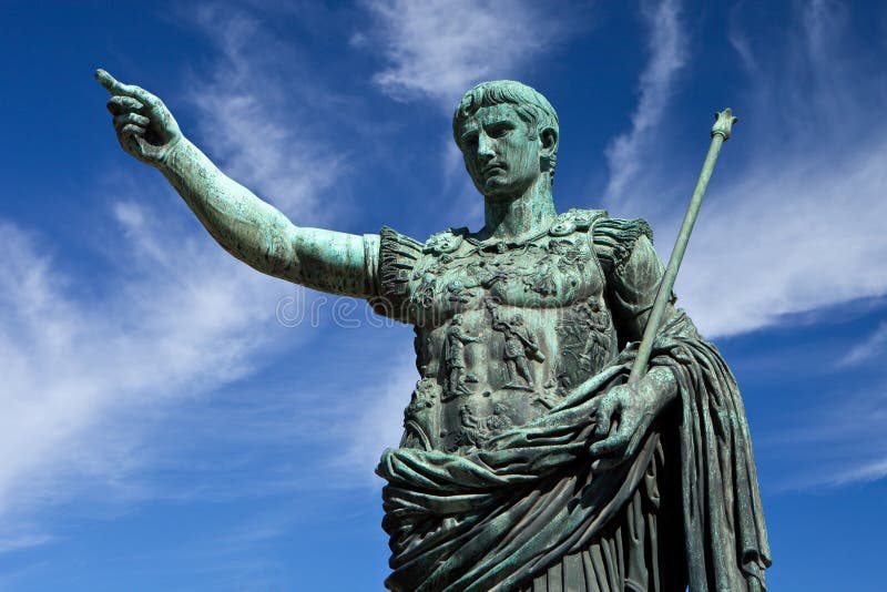 Statue of Emperor Caesar in Rome Stock Image - Image of rome, statue ...