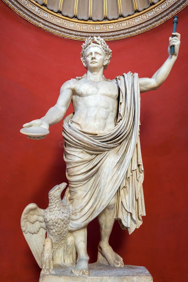 Statue of Emperor Claudius in the Vatican Museum Editorial Photography ...