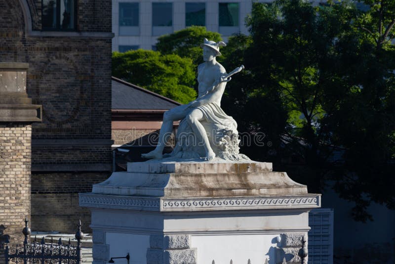 Statue at the Entrance of the Kastelet, Copenhagen, Denmark Editorial ...