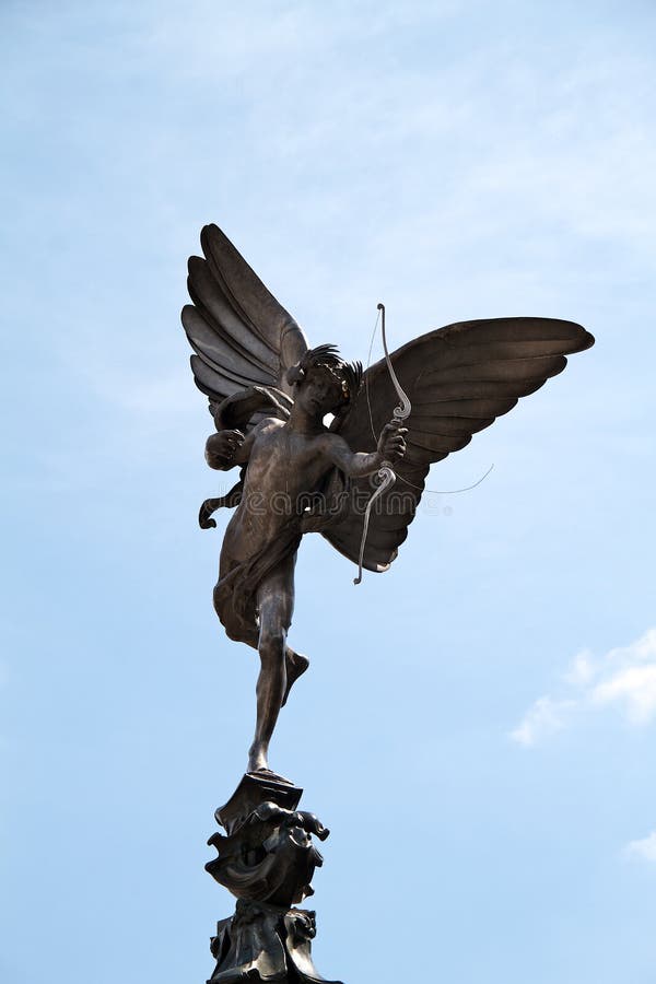 Eros Statue in London stock image. Image of arrow, details - 6976913