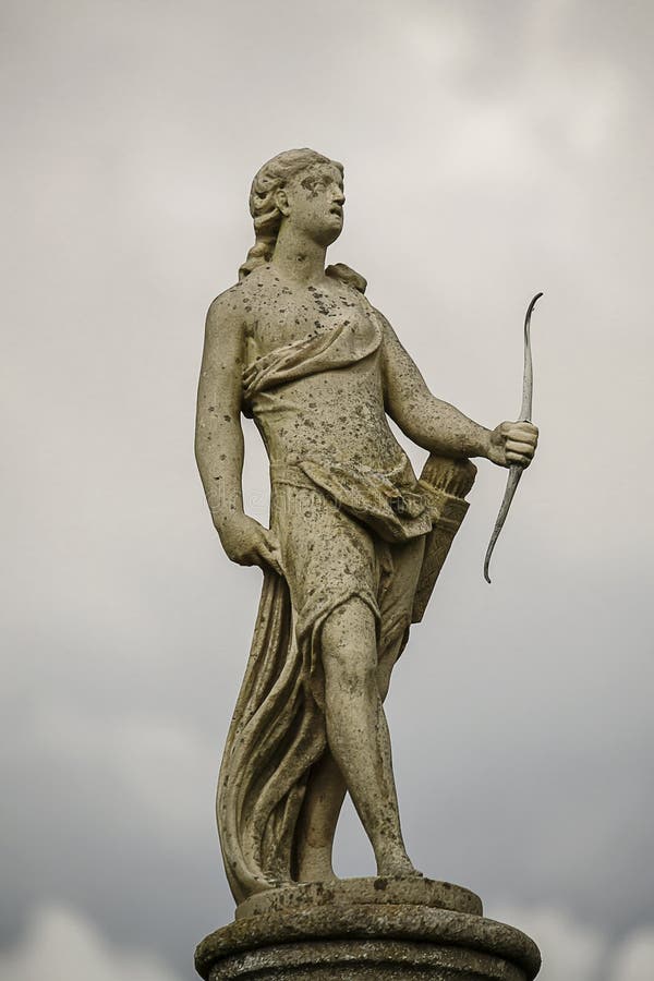 Roman Diana Goddess deity stock photo. Image of facade - 60003972