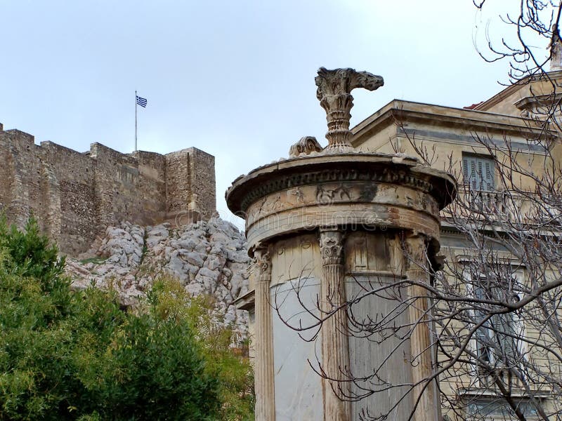 Statue of a Flame in Athens Stock Photo - Image of attica, flame: 246938042